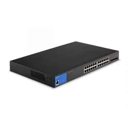 Linksys LGS328C 24-Port Managed Gigabit Ethernet Switchwith 4 10G SFP+ ...